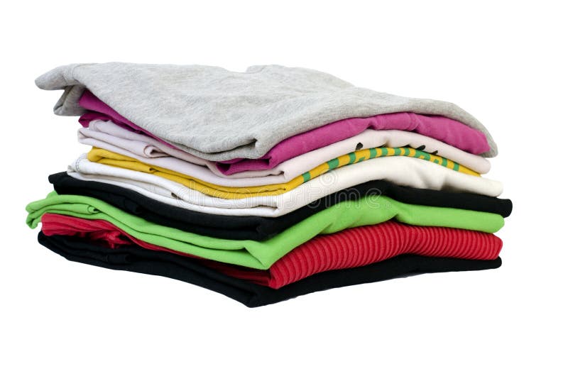 Pila de ropa doblada foto de archivo. Imagen de ordenado - 32823998