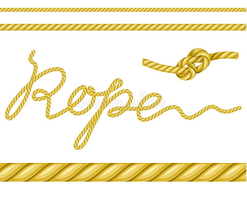 Font Rope stock vector. Illustration of latin, cutout - 22135211