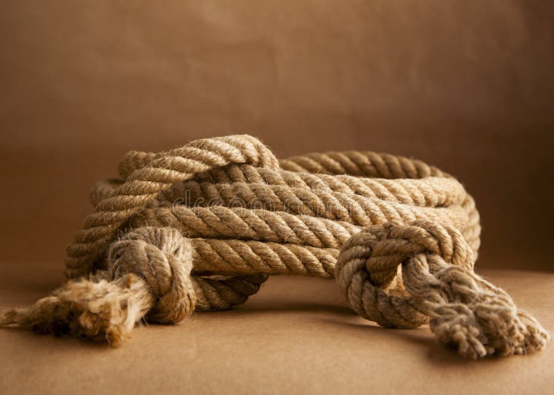 Hemp rope stock image. Image of connection, path, natural - 14834591
