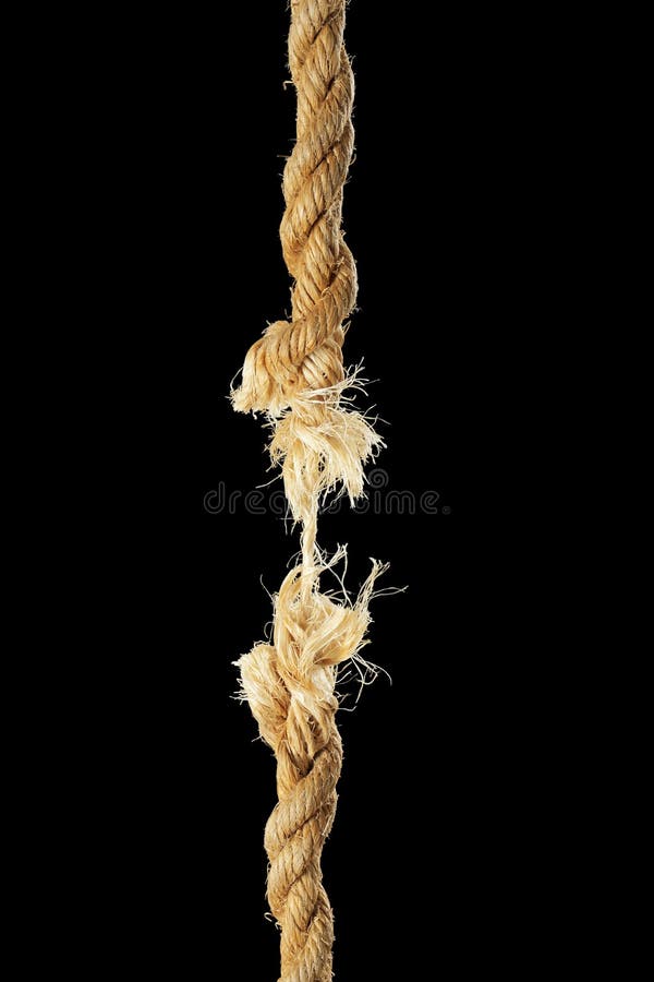 Rope Breaking Apart stock photo. Image of stressed, stressful - 4704420