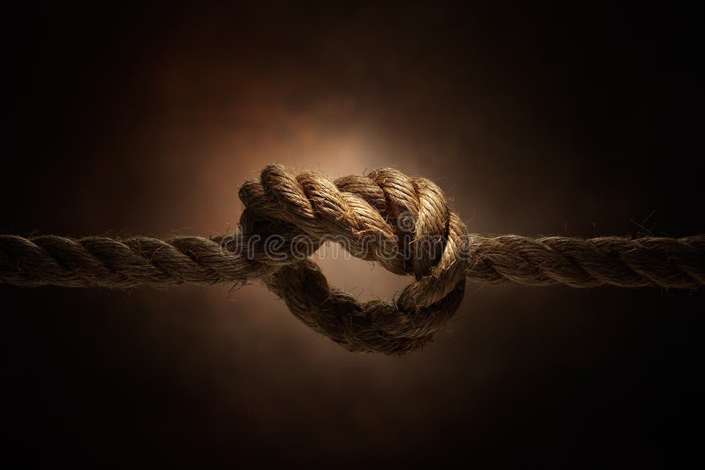 Rope stock image. Image of problem, knot, tension, locking - 5541441