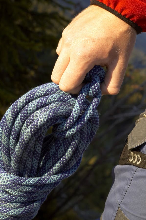 Rope stock photo. Image of climber, hand, lifesaver, roll - 696552
