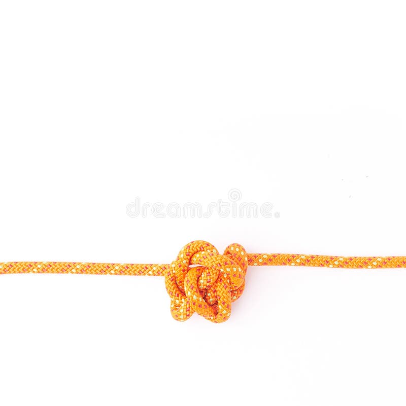 Rope, Abstract and Loop Together in White Studio Background for ...
