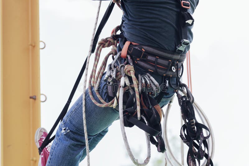 Rope access irata worker stock photo. Image of business - 87079308