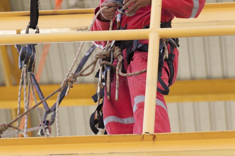 Rope access irata worker stock image. Image of safety - 87080001