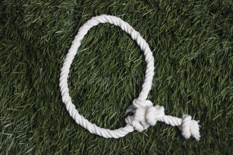 Rope Alphabet on Grass. Letter Q Stock Image - Image of abstract ...
