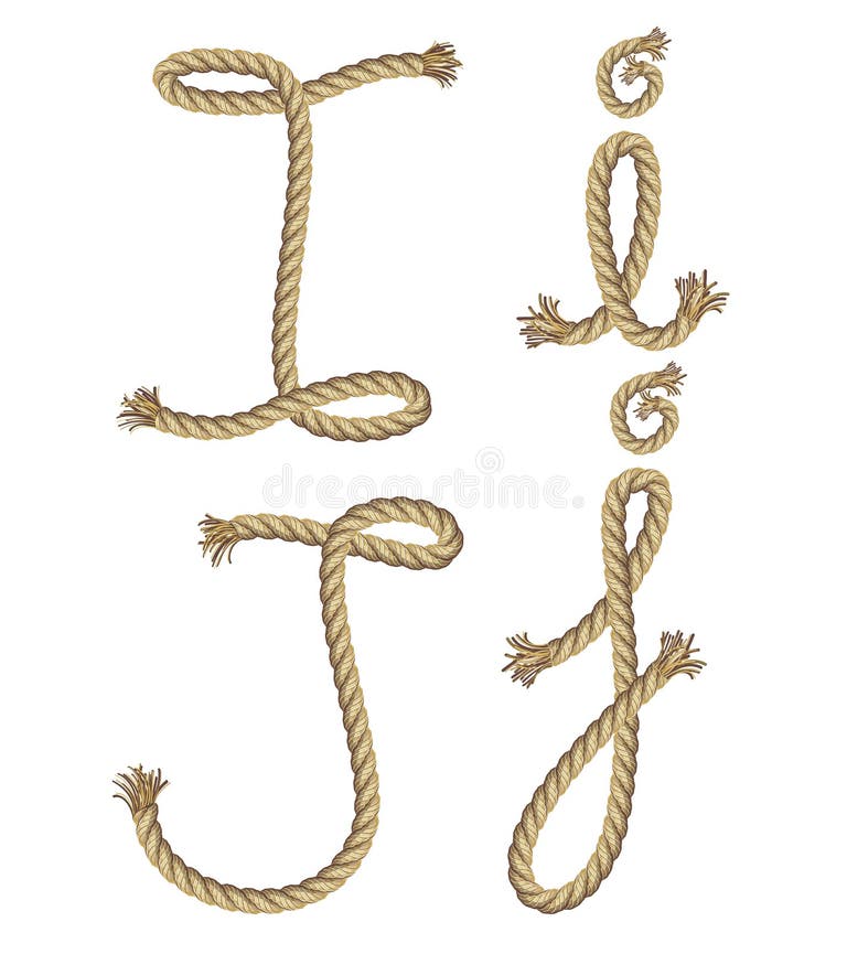 Rope Alphabet Stock Illustrations – 1,753 Rope Alphabet Stock ...