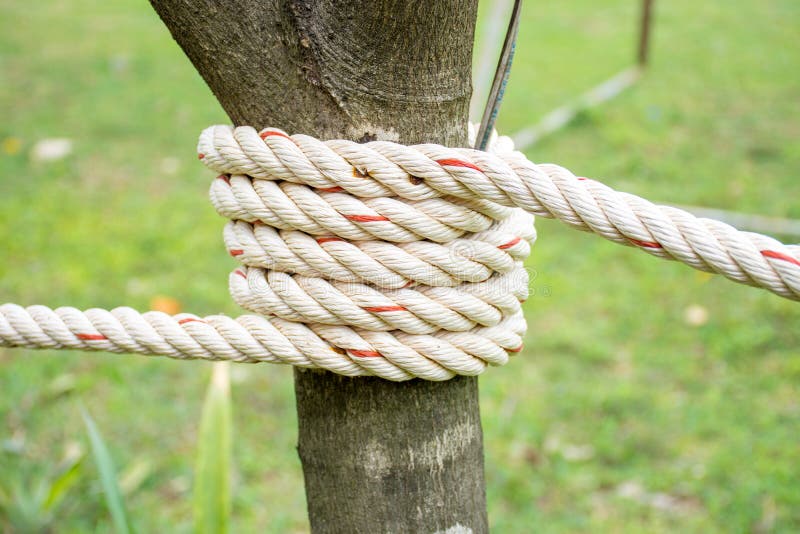 Rope attached to pole stock image. Image of frame, closeup - 95153309