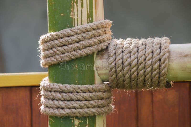 Bamboo Rope Fence Railing Stock Photos - Free & Royalty-Free Stock ...