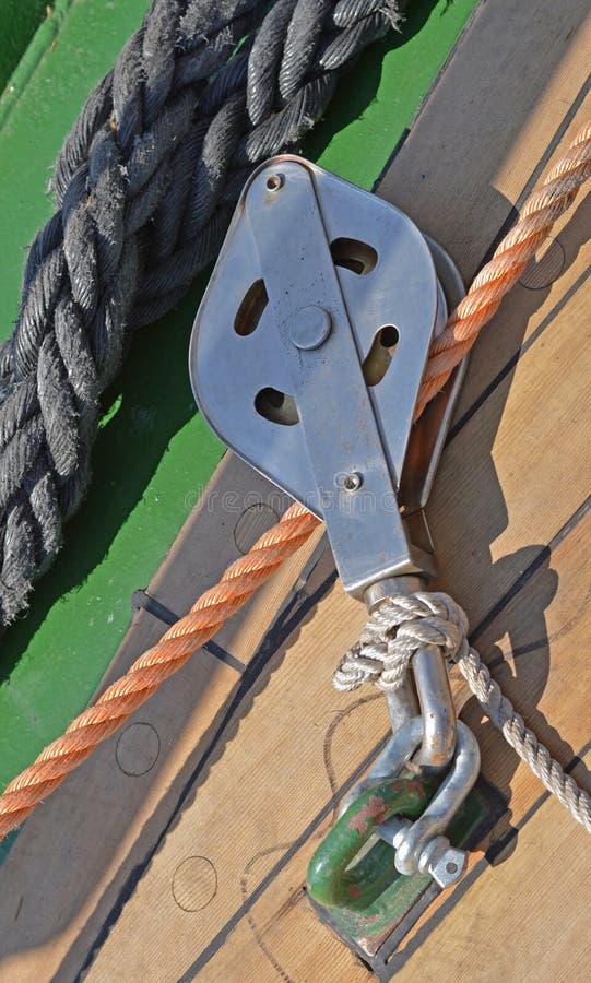 Blocks and rigging stock photo. Image of equipment, port - 44675860