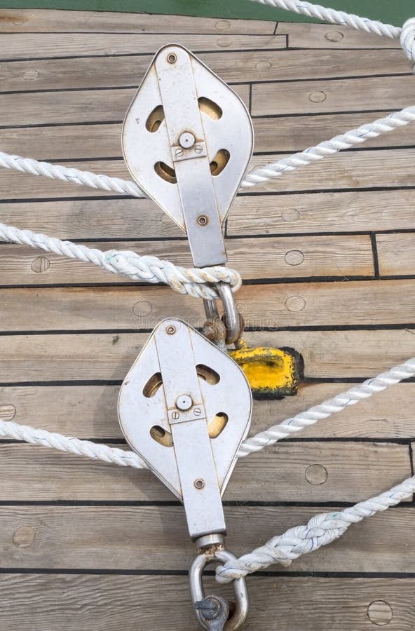 Rope on blocks stock image. Image of close, background - 44675967