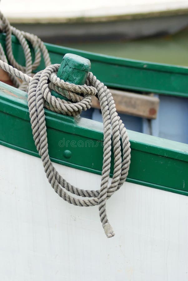 Rope on boat stock image. Image of boat, float, rope - 13186061