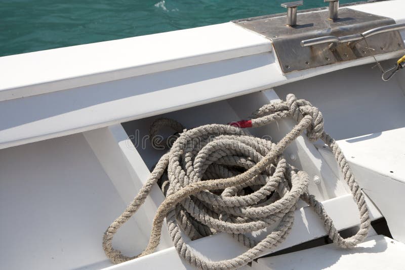 Rope in boat stock image. Image of rope, string, sail - 20349411