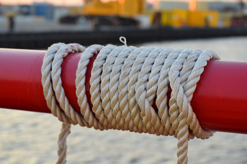 Rope on a Boat stock image. Image of industry, boat - 165264027