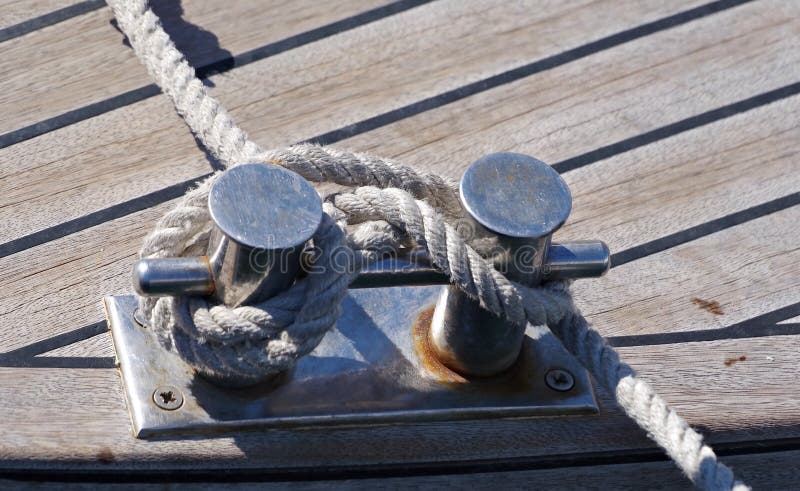 Rope and bollard stock image. Image of line, transportation - 197481659