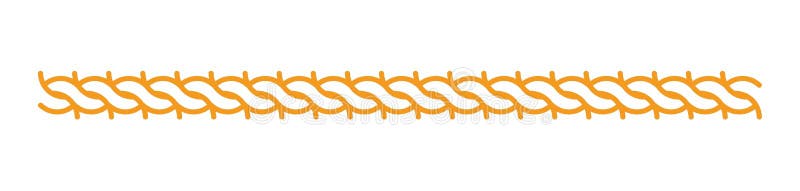 Rope Pattern Border Design. Vector Illustration Decorative Design Stock ...