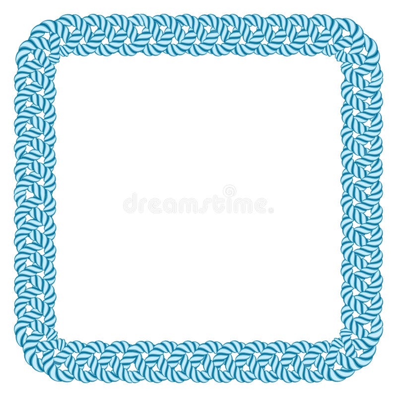 Rope braid vector frame stock vector. Illustration of vector - 280336265