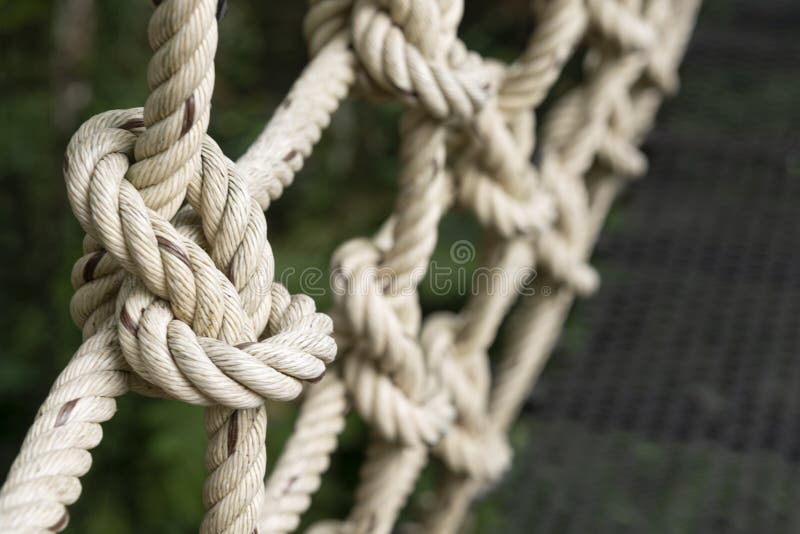 Rope Braided with a Rope Net on Texture Background Stock Image - Image ...