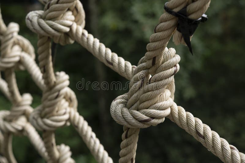 Rope Braided with a Rope Net on Texture Background Stock Photo - Image ...