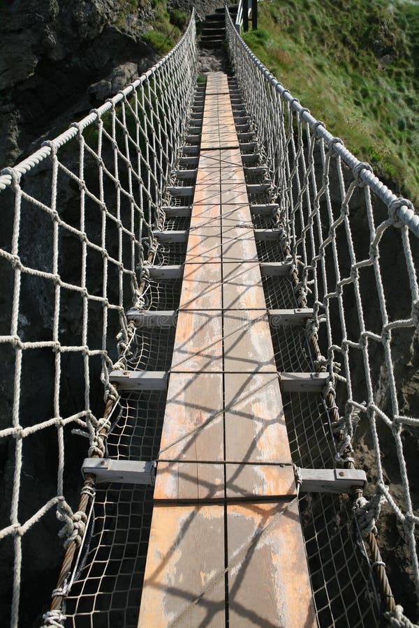 Rope bridge stock image. Image of suspension, canyon - 17290605