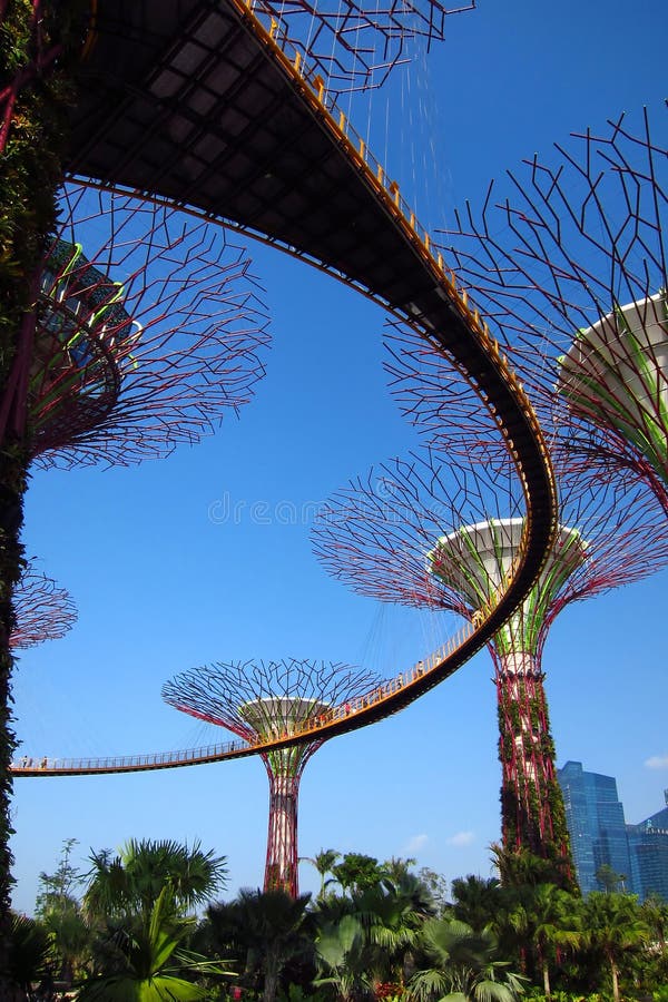 Rope bridge stock image. Image of tourism, singapore - 45149479