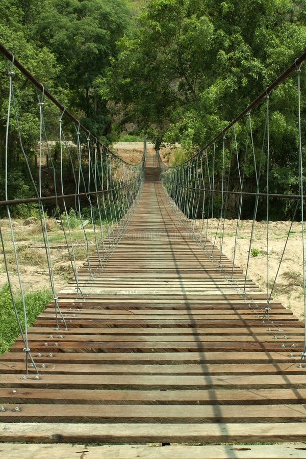 Rope bridge. stock image. Image of exploration, passage - 30590819