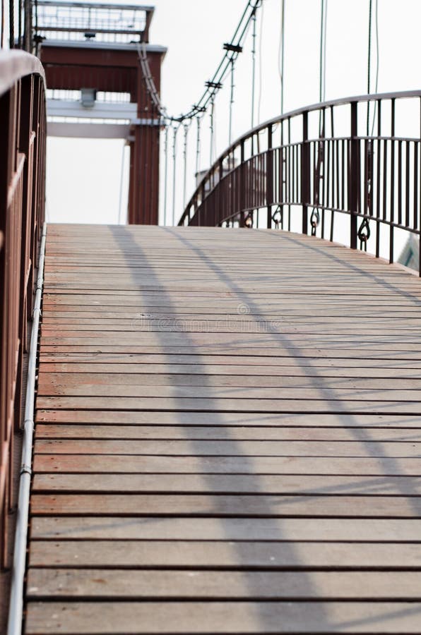 Rope Bridge,suspension Bridge,cable Bridge Stock Photo - Image of plank ...