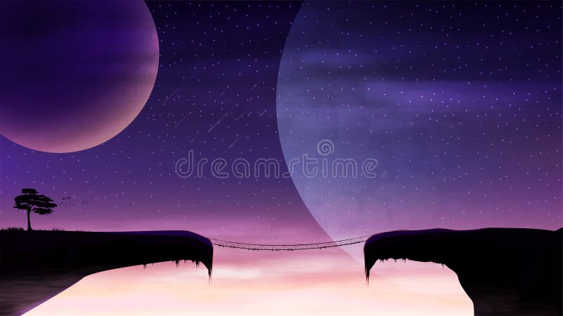 Bridge Two Cliffs Stock Illustrations – 92 Bridge Two Cliffs Stock ...