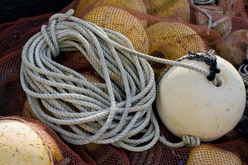 Rope with buoy attached stock photo. Image of cord, equipment - 45687586