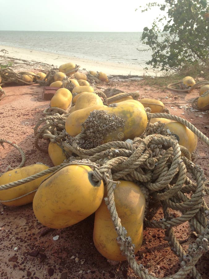Rope with buoy attached stock photo. Image of cord, equipment - 45687586