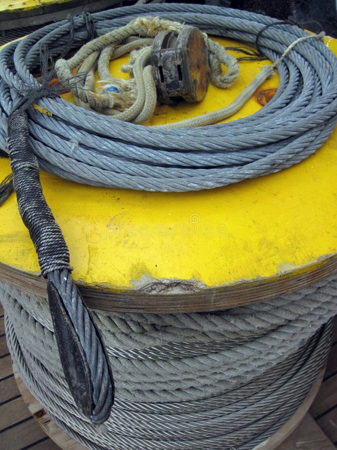 Rope and cable spool stock photo. Image of ship, boat - 38486478