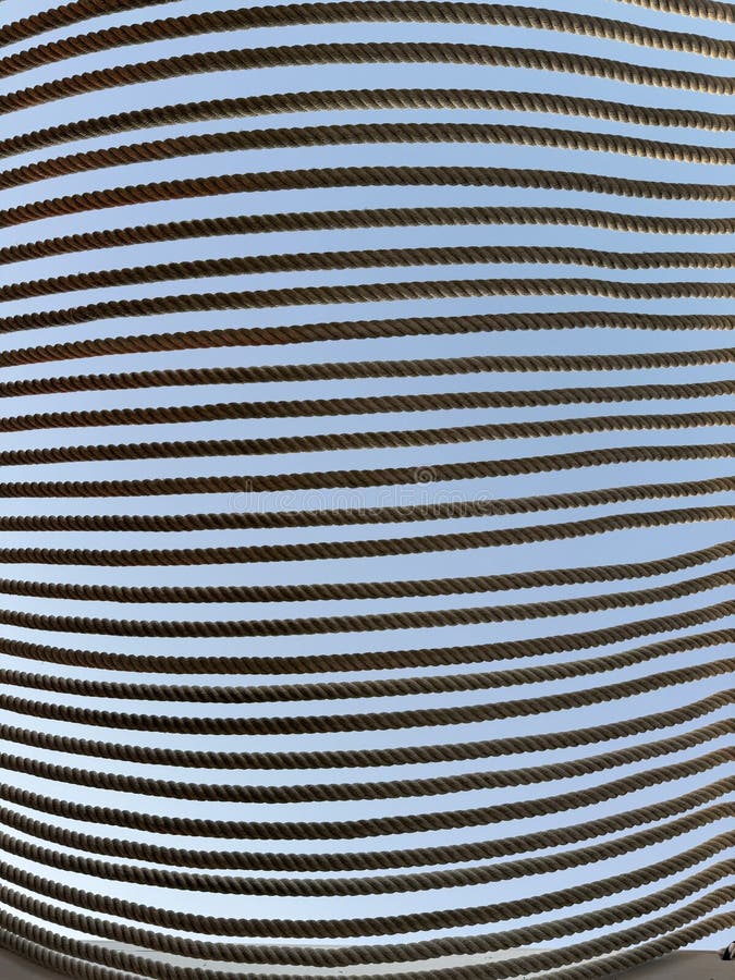 Rope Canopy Structure. Terrace. Stock Photo - Image of undefined, rope ...