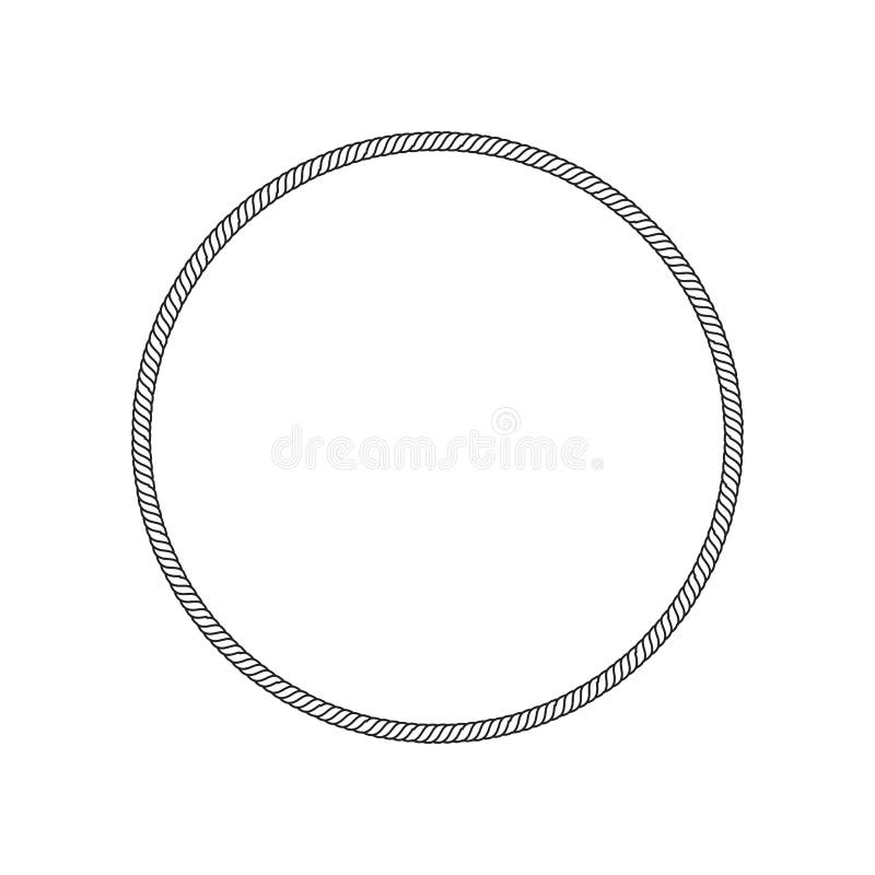Rope Circle Design Vector Illustration Stock Vector - Illustration of ...
