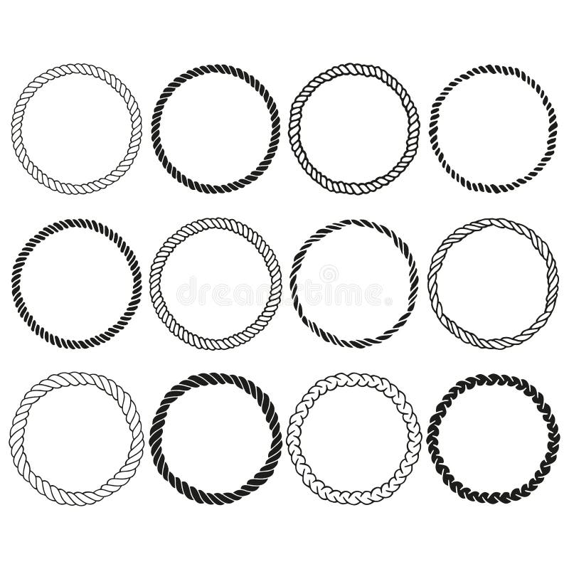 Rope Circle Stock Illustrations – 15,002 Rope Circle Stock ...