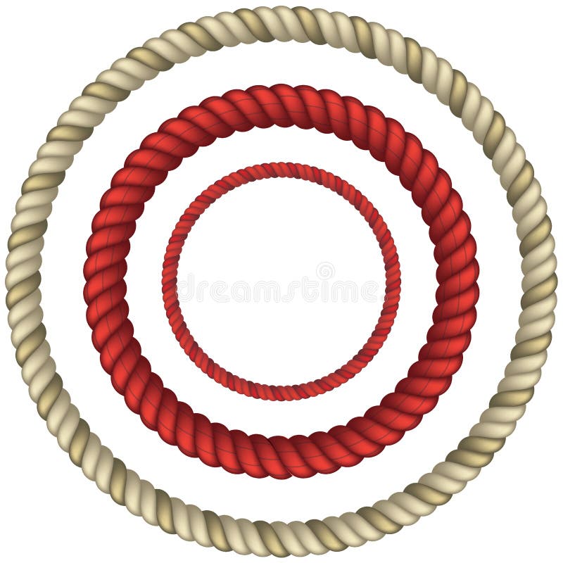 Rope circular stock vector. Illustration of path, editable - 36544752