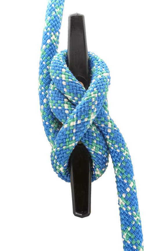 Rope on cleat stock image. Image of green, boat, macro - 700895