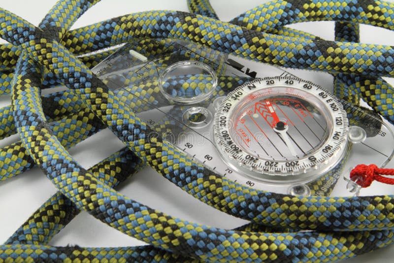 Rope and Compass stock photo. Image of east, compass - 11606010