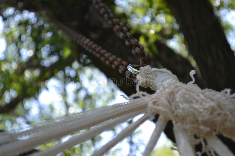The Rope is Connected To the Chain. Stock Image - Image of chain ...