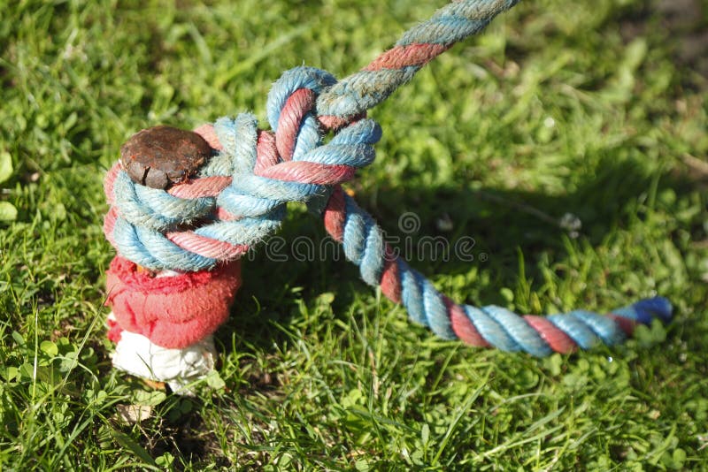 Rope with connection stock photo. Image of ground, pile - 97885100