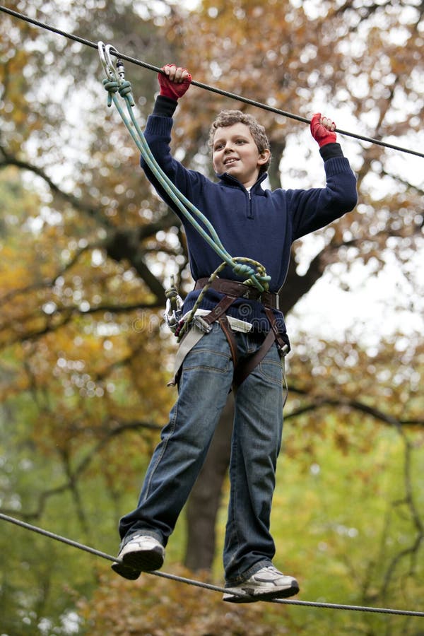 Rope Course stock image. Image of young, unafraid, smile - 32578121