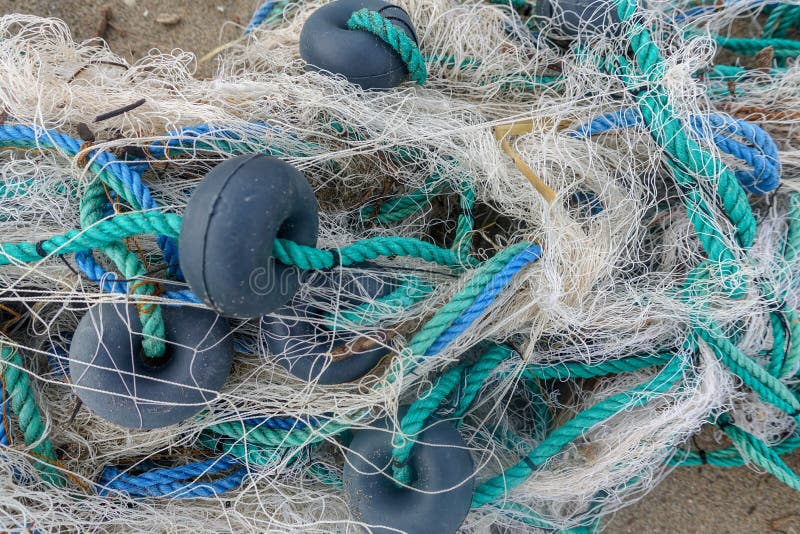 Rope and fish net stock photo. Image of green, gear - 109381094