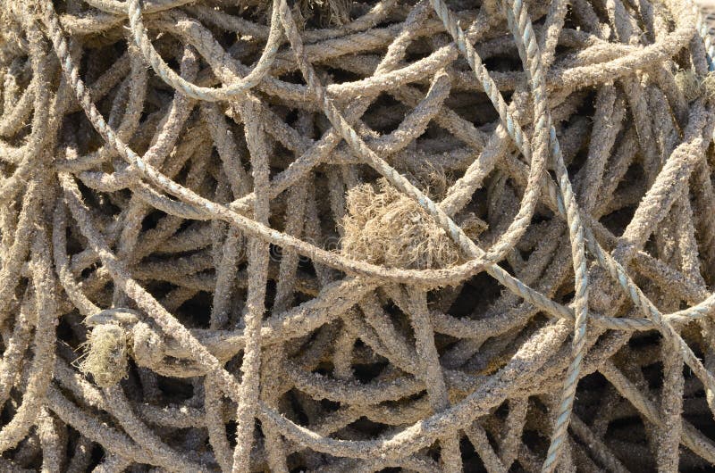 Rope for fishing stock photo. Image of fish, nautical - 33003136