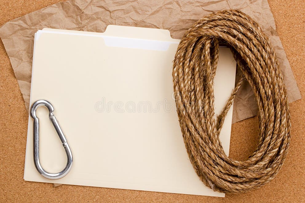 Rope and Folder stock image. Image of carabiner, line - 25178205