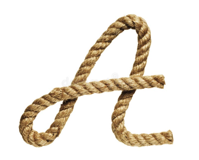 Rope forming letter M stock photo. Image of capital, single - 7025006