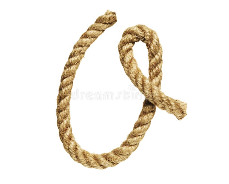 Rope forming letter J stock image. Image of white, language - 7024993
