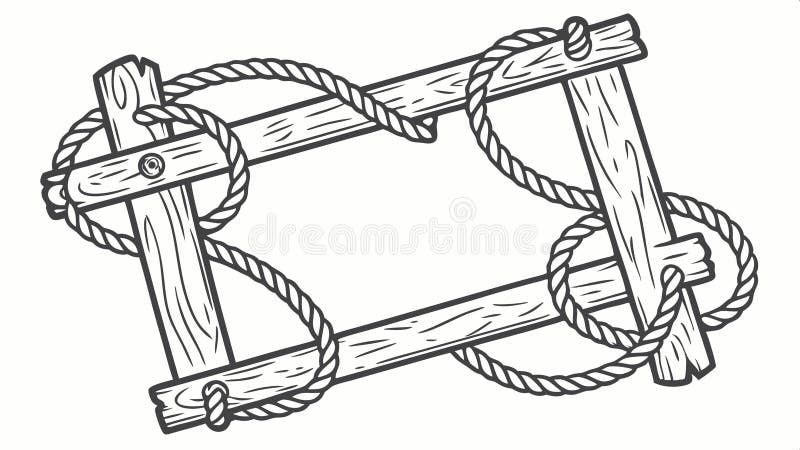 Rope Frame Design, Nautical Border, Rustic Frame, Decorative Rope ...