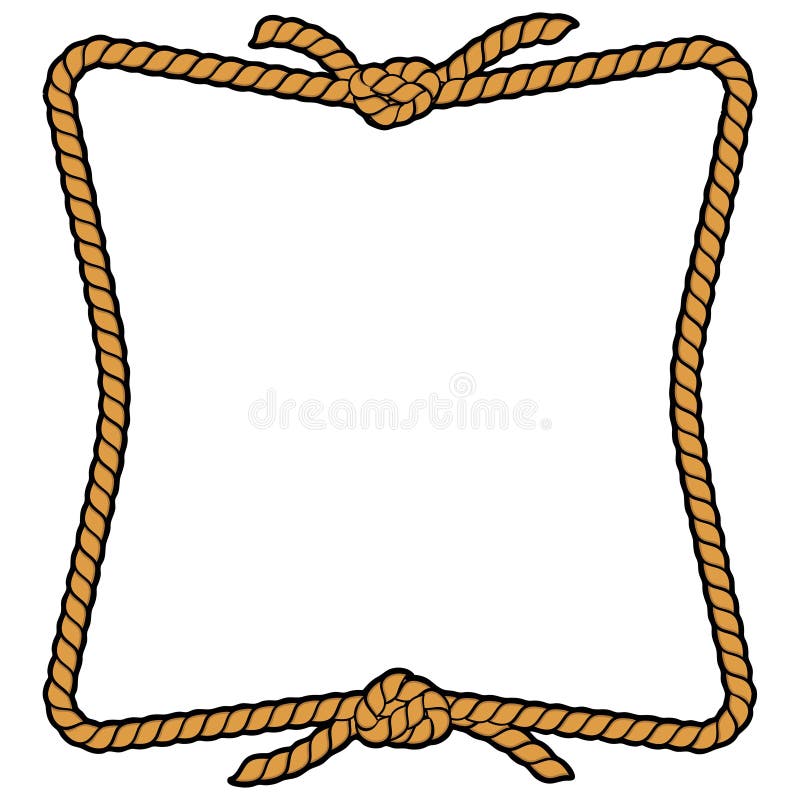 Rope Frame and Cowboy Boot stock vector. Illustration of rope - 56068496