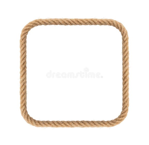 Rope frame in shape square stock photo. Image of border - 276578066