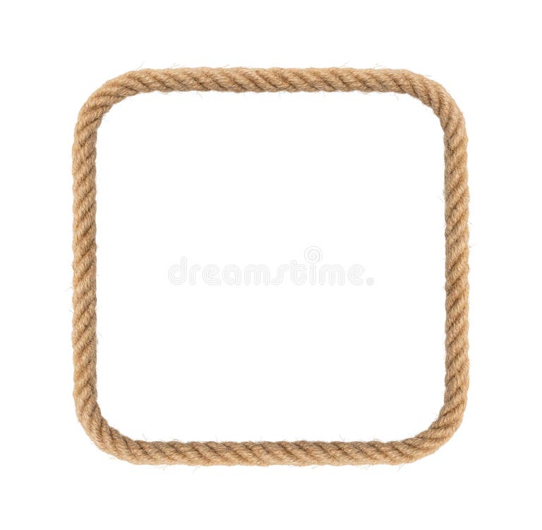 Rope frame in shape square stock photo. Image of border - 276578066