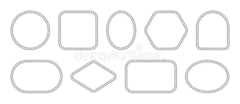 Oval Rope Border Stock Illustrations – 476 Oval Rope Border Stock ...